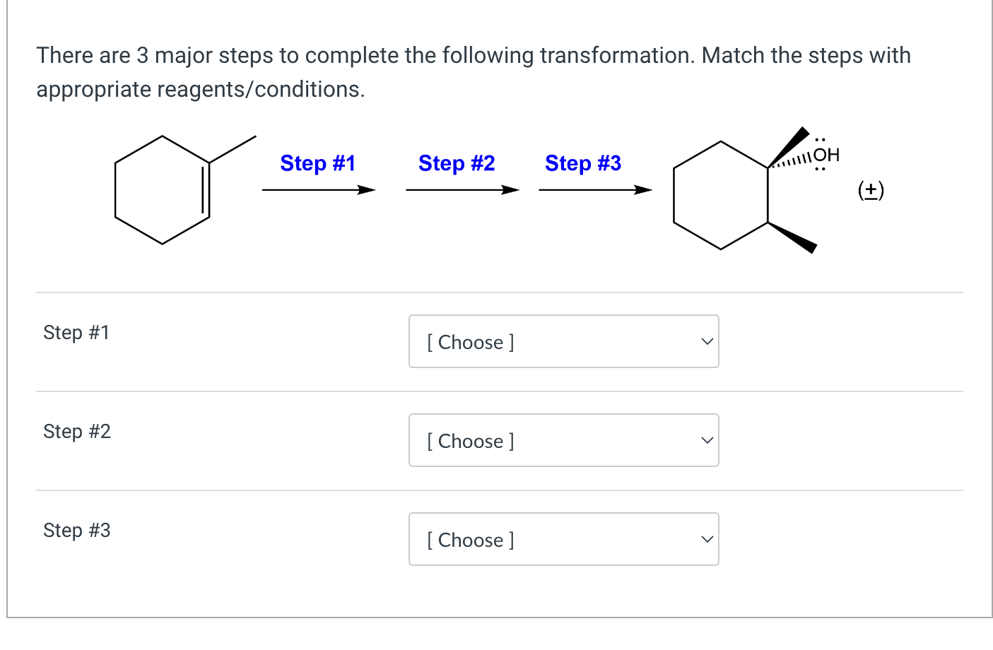 Solved There are 3 ﻿major steps to ﻿complete the following | Chegg.com