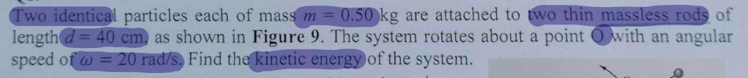 Solved Two identical particles each of mass m=0.50kg are | Chegg.com