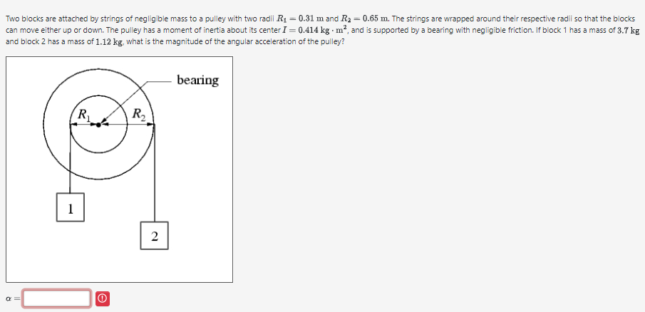 Solved Two blocks are attached by ﻿strings of ﻿negligible | Chegg.com