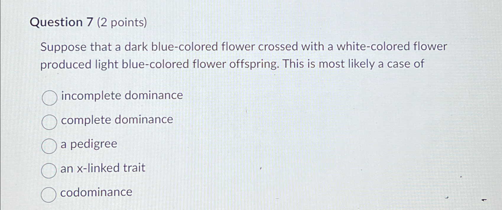 Solved Question 7 (2 ﻿points)Suppose that a dark | Chegg.com