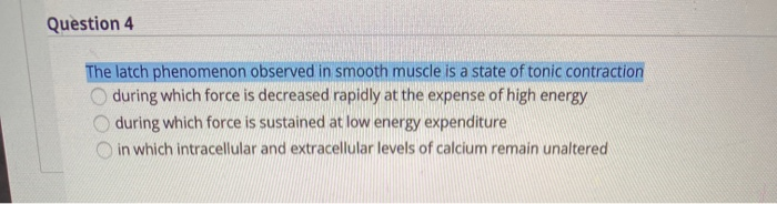 Question 4 The latch phenomenon observed in smooth | Chegg.com