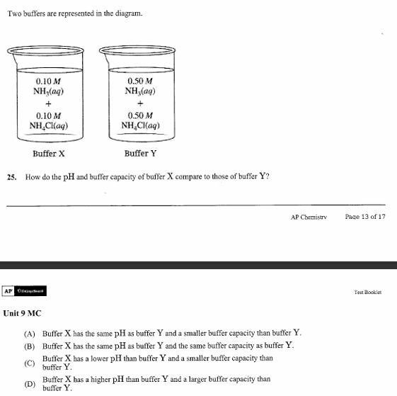 Solved Two buffers are represented in the diagram. 25. ﻿How | Chegg.com