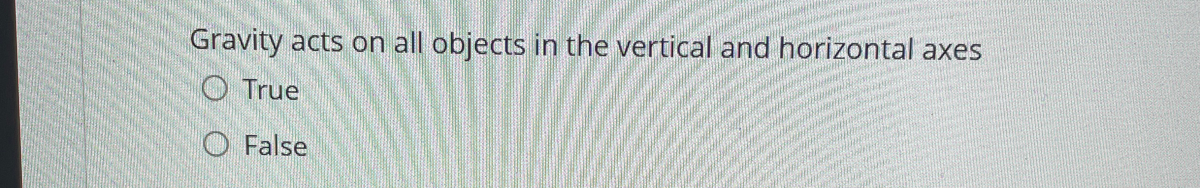 Solved Gravity acts on all objects in the vertical and | Chegg.com