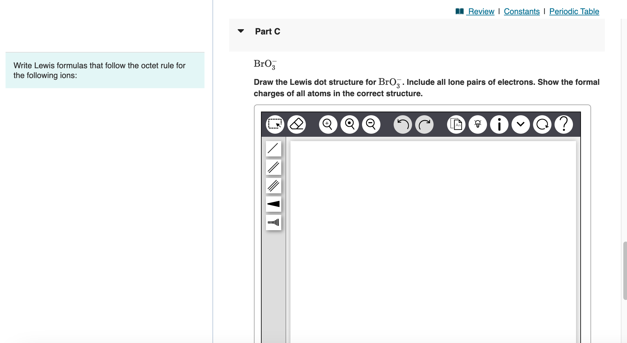 Part CWrite Lewis formulas that follow the octet rule | Chegg.com Part CWrite Lewis formulas that follow the octet rule | Chegg.com