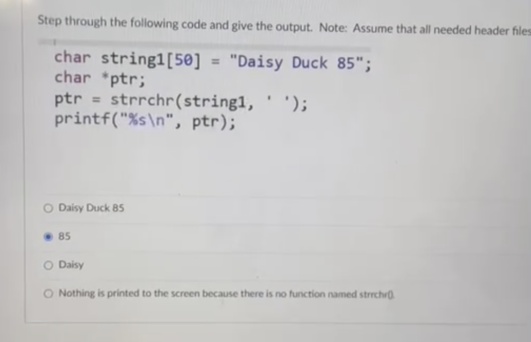 Solved In C+, ﻿Step through the following code and give the | Chegg.com