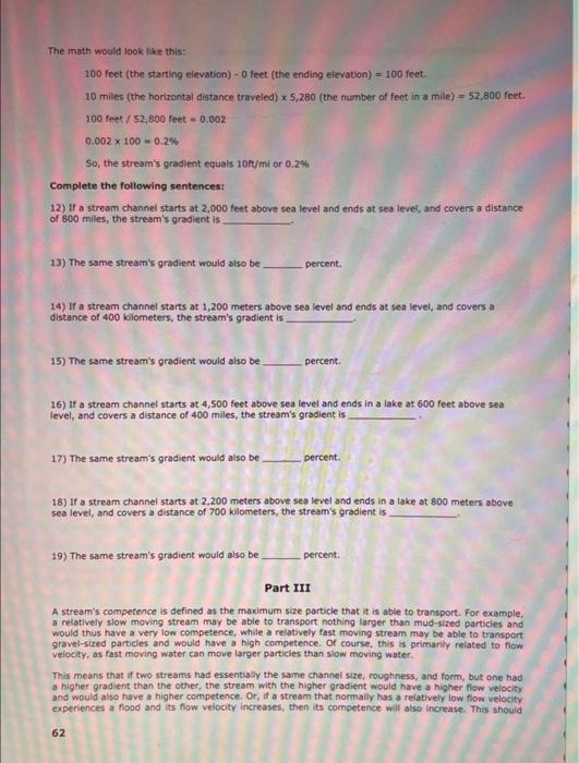 Solved Streams are dynamic and are constanty changing over | Chegg.com