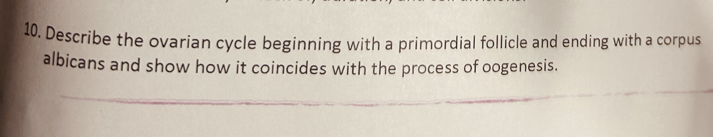 Solved Describe the ovarian cycle beginning with a | Chegg.com