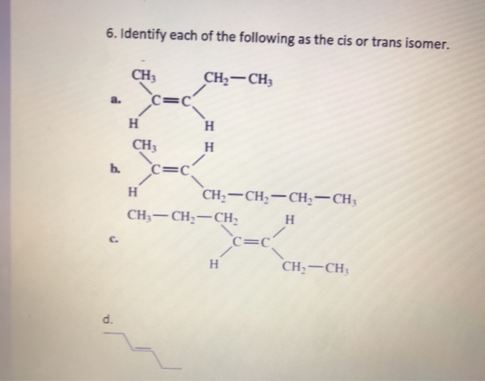 Solved 4. Draw the expanded structural formula for each of | Chegg.com