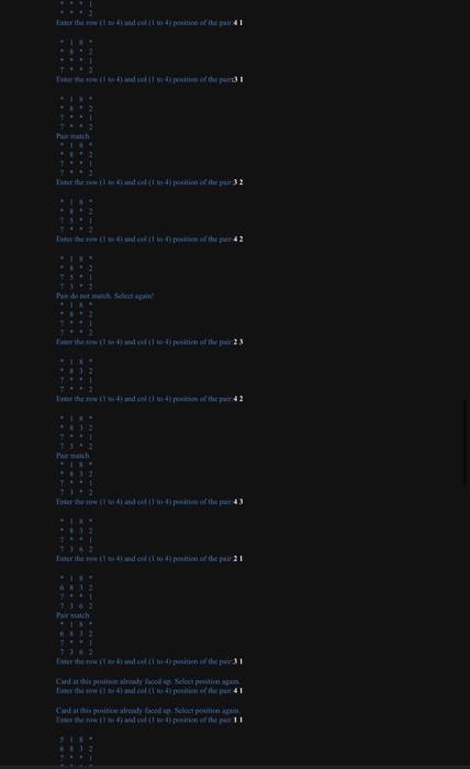 Solved Problem 01: Memory Game (20 points) Children often | Chegg.com