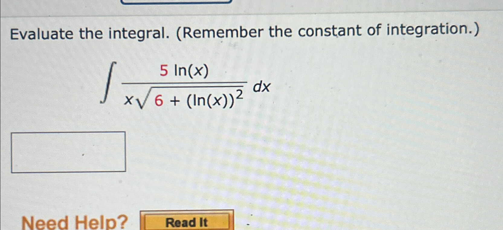 Solved Evaluate the integral. (Remember the constant of | Chegg.com