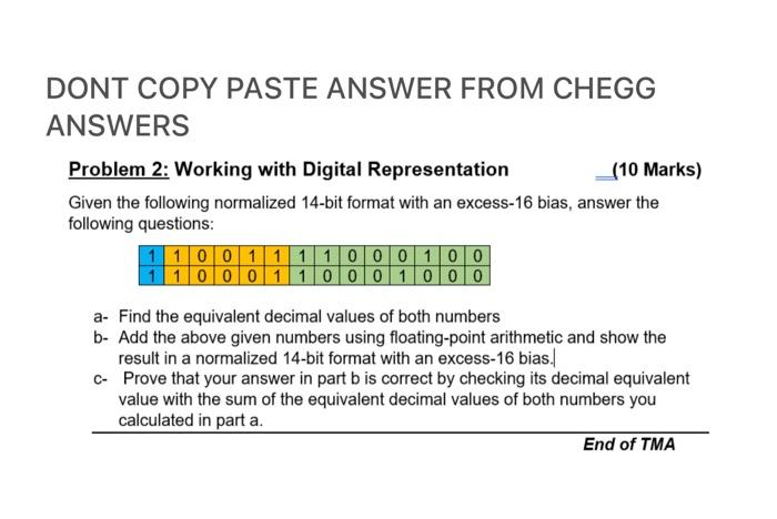 Solved DONT COPY PASTE ANSWER FROM CHEGG ANSWERS Problem 2: | Chegg.com