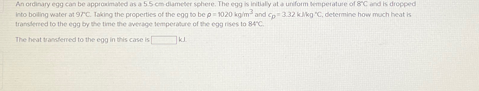 Solved An ordinary egg can be approximated as a | Chegg.com