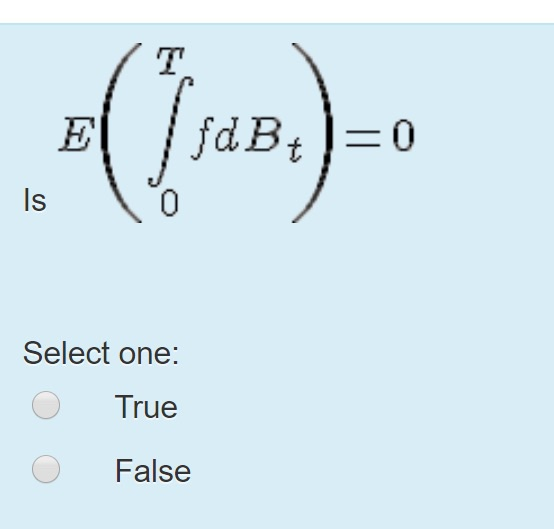 Solved Select one: o True False | Chegg.com