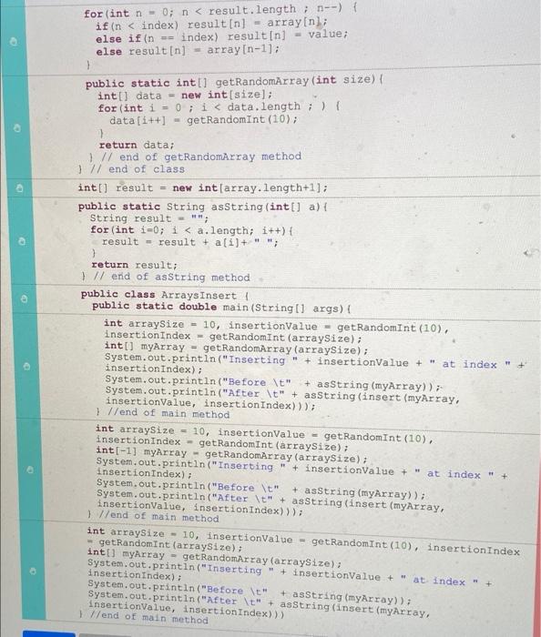 Arraysinsert This Program Starts By Generating An 9376