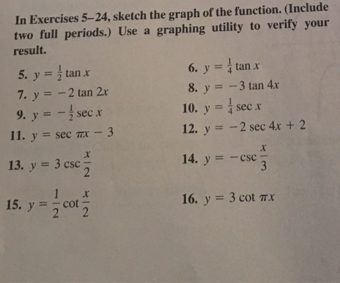 Solved In Exercises 5-24, sketch the graph of the function. | Chegg.com