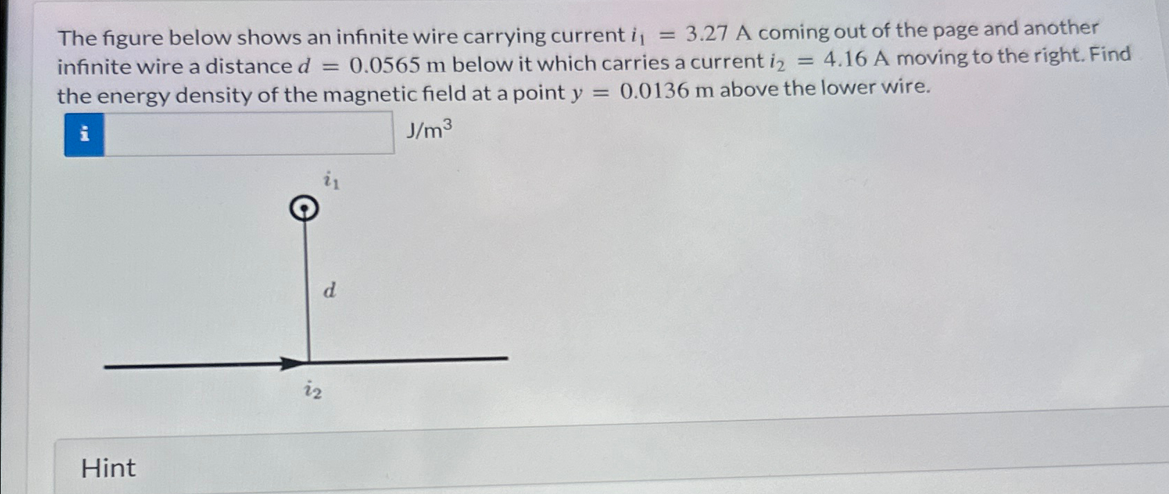 Solved The figure below shows an infinite wire carrying | Chegg.com