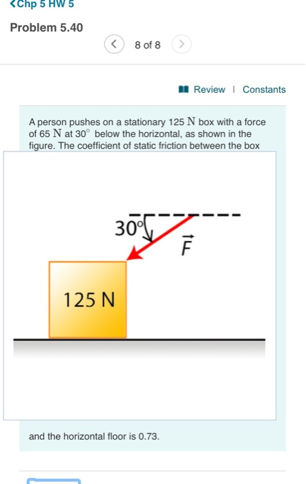 Solved B) What is the normal force on the box?C) What is the | Chegg.com