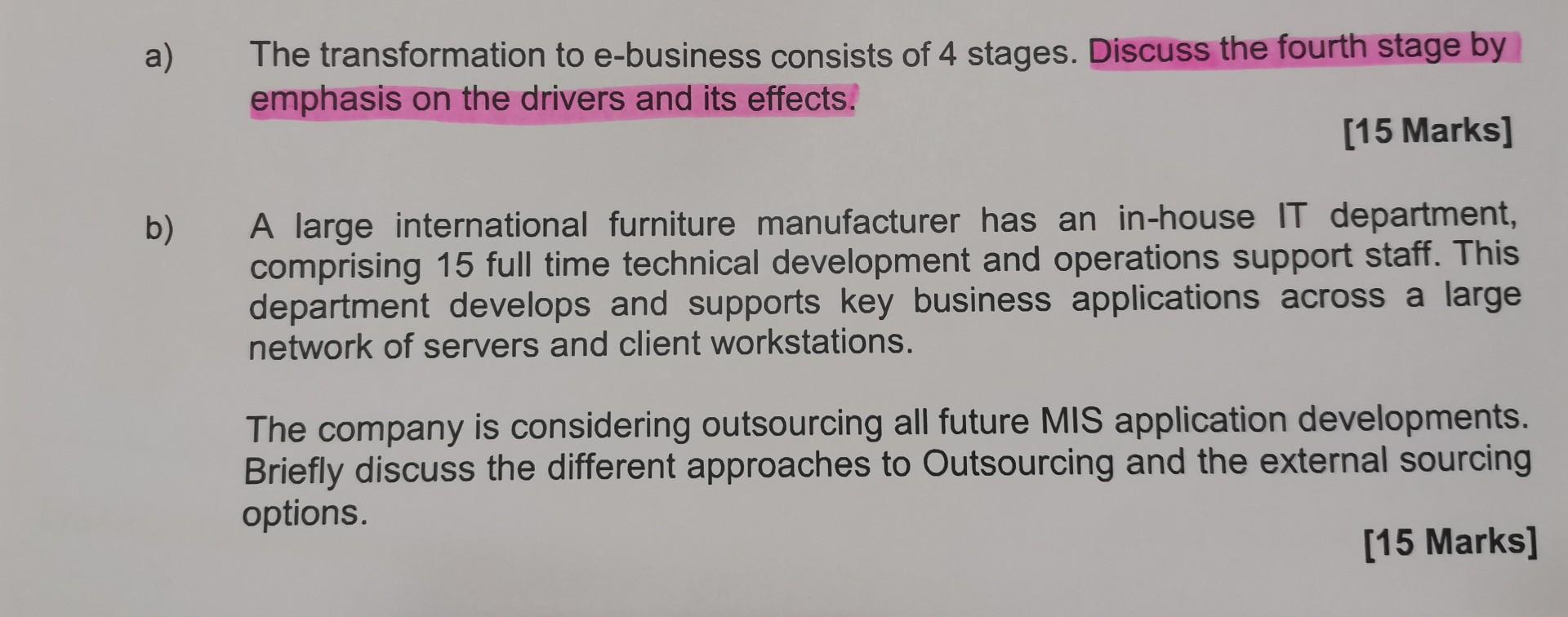 Solved QUESTION 2 [30 MARKS] a) Systems can be used in many | Chegg.com