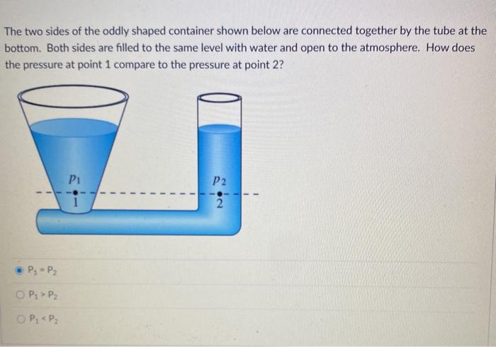 Solved does the volume of a container effect the pressure if | Chegg.com