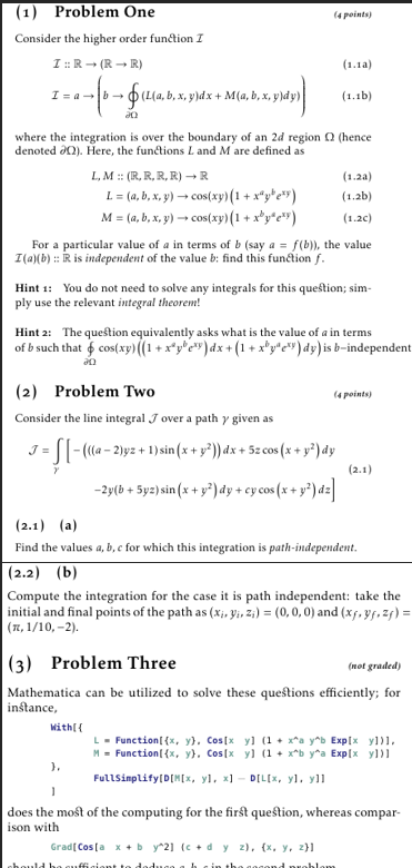 Solved (1) ﻿Problem OneConsider the higher order function | Chegg.com