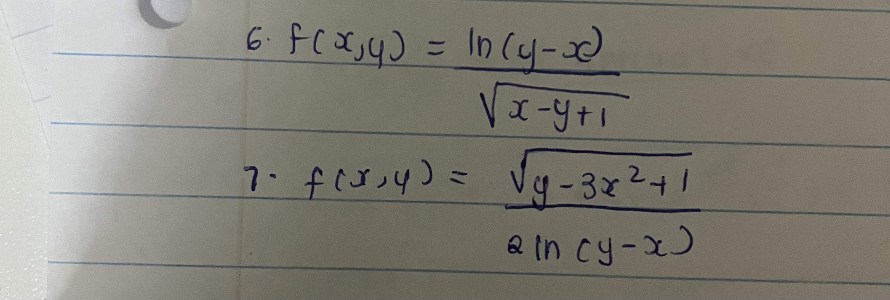 Solved find and sketch the domain of following function | Chegg.com