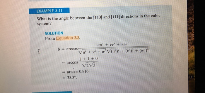 Solved 3.32. A useful rule of thumb for the cubic system is | Chegg.com