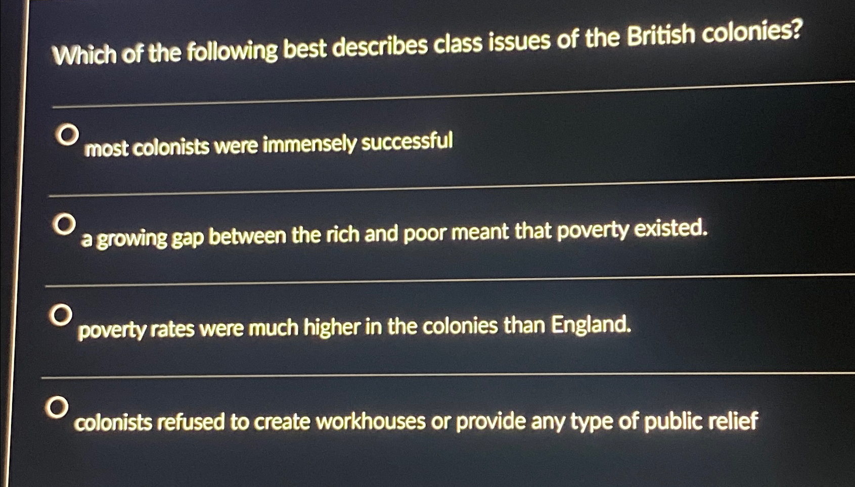 Solved Which of the following best describes class issues of | Chegg.com