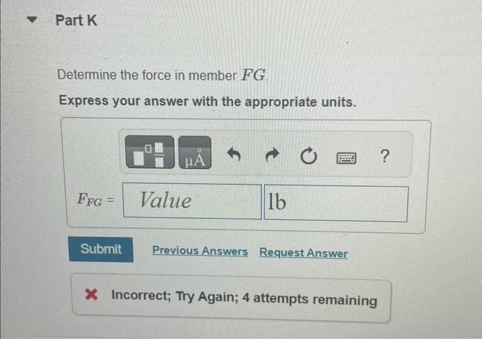 Determine the force in each member of the truss. Set | Chegg.com