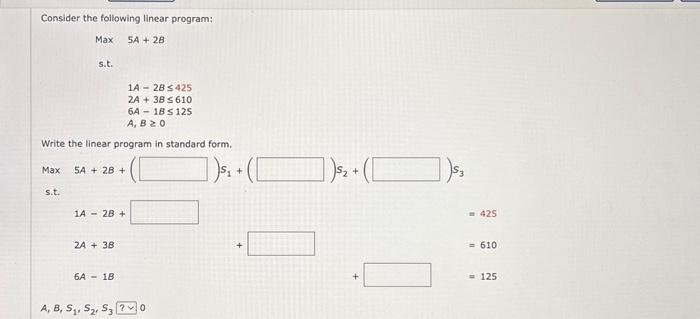 Solved Consider the following linear program: Max s.t. | Chegg.com