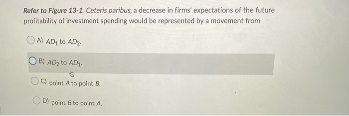 Solved Refer to Figure 13-1. Ceteris paribus, a decrease in | Chegg.com