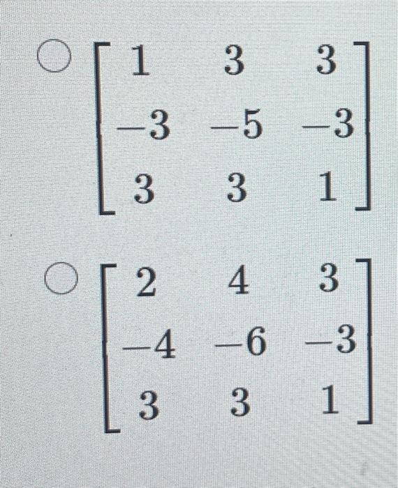 Solved Which of the following matrices is diagonalizable? | Chegg.com