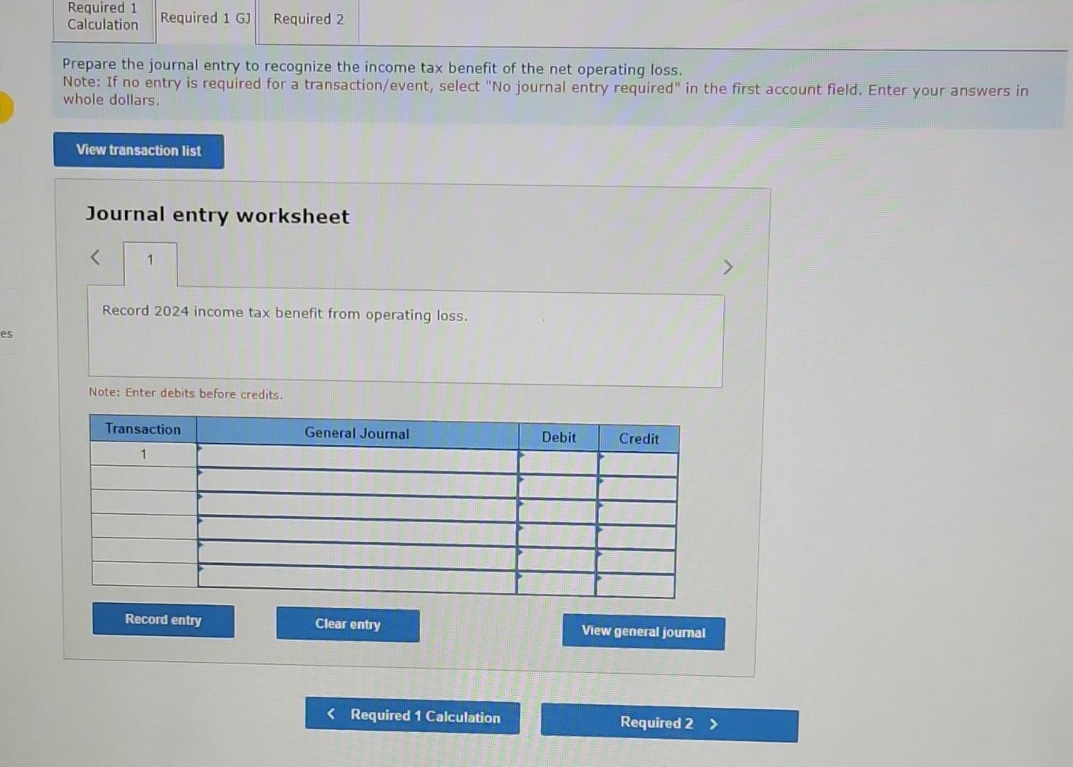 Solved Prepare the journal entry to recognize the income tax | Chegg.com