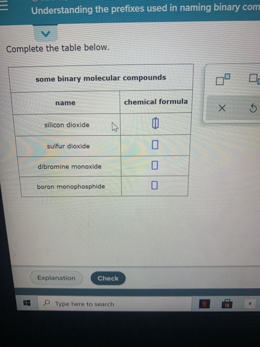 Solved Understanding the prefixes used in naming binary com | Chegg.com