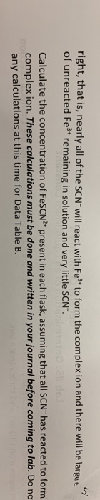 Solved Pre-Lab Calculations for Data Table A. Calculate the | Chegg.com