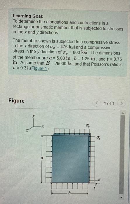 Solved Learning Goal: To determine the elongations and | Chegg.com