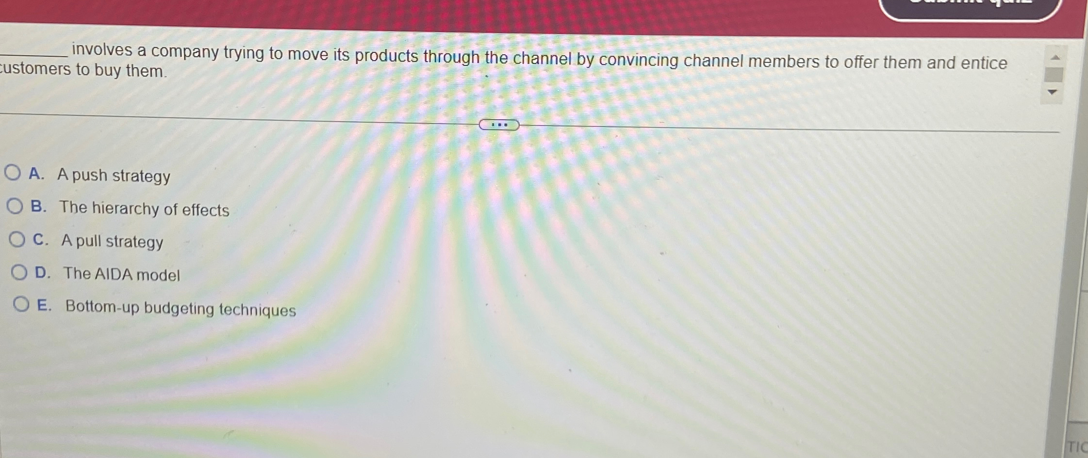Solved involves a company trying to move its products | Chegg.com