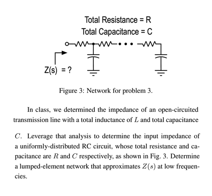 Solved Total Resistance =RTotal Canacitance =CFigure 3: | Chegg.com