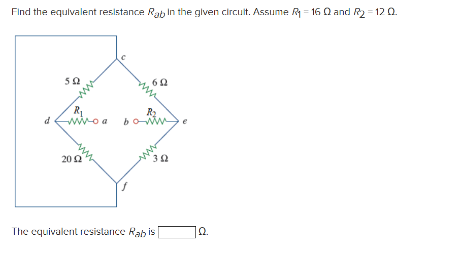 Solved Find the equivalent resistance Rab in ﻿the given | Chegg.com