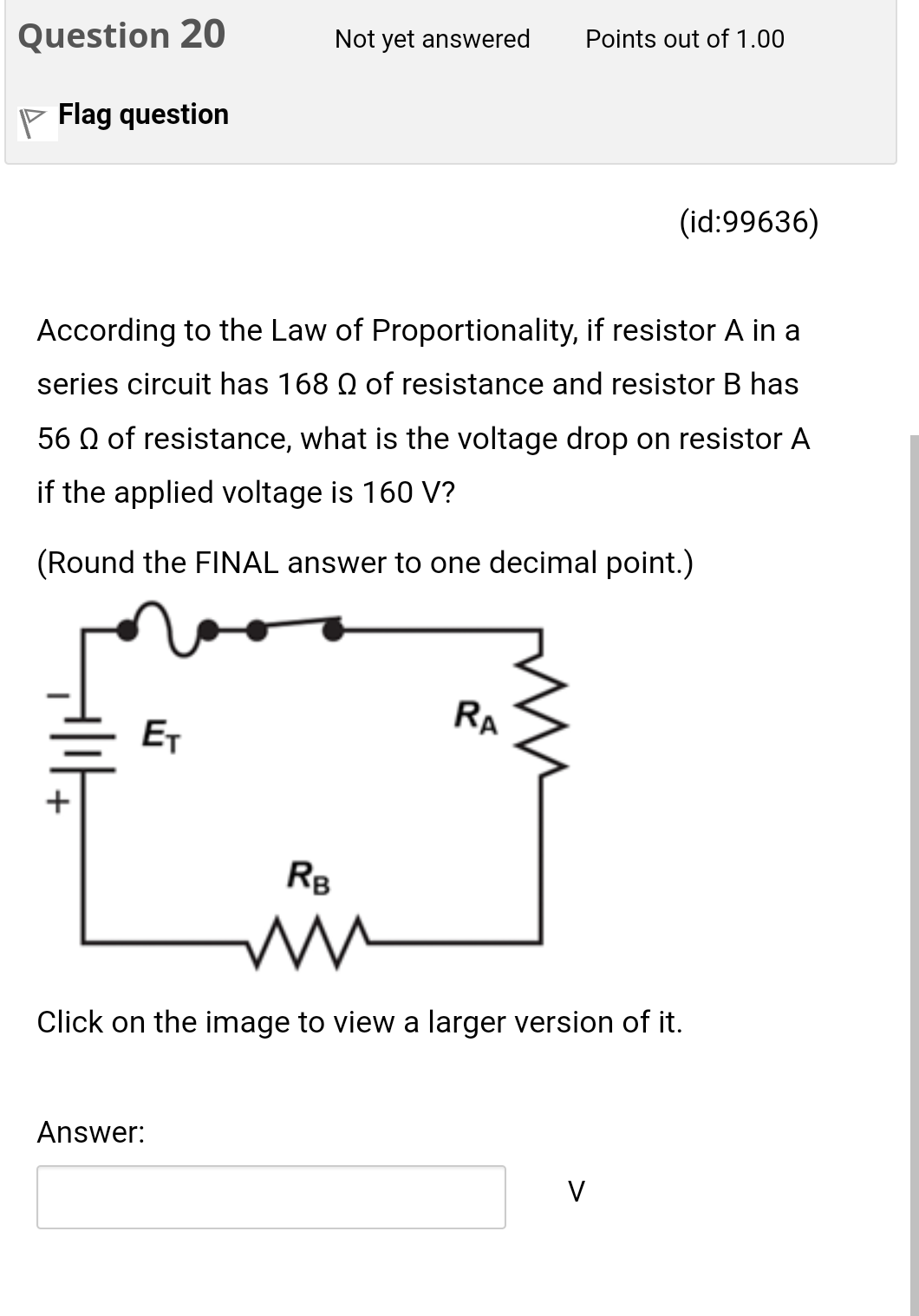 Solved Use Kirchhoff's Voltage Law to solve for the voltage | Chegg.com