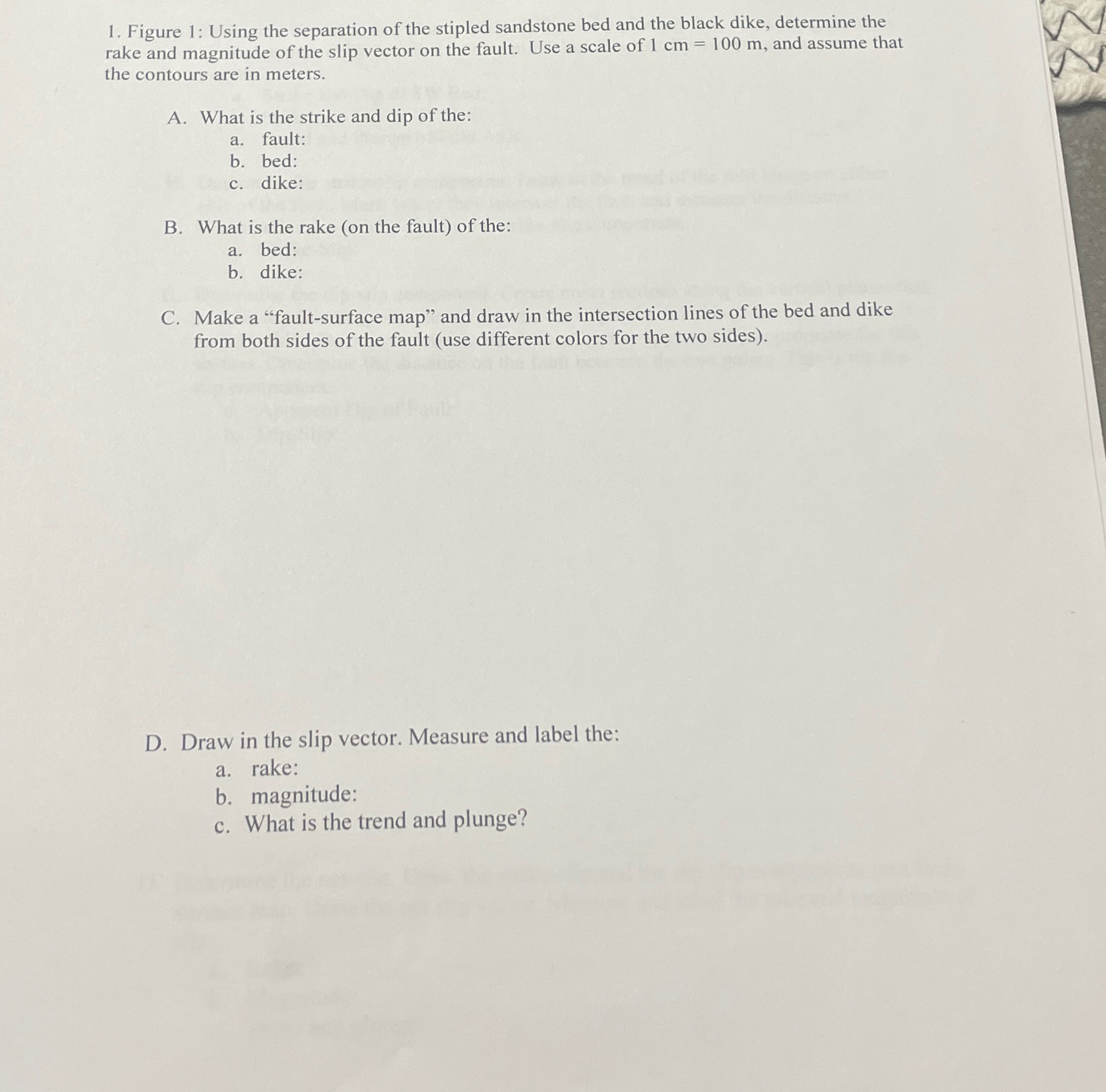 Solved Figure 1: Using the separation of the stipled | Chegg.com