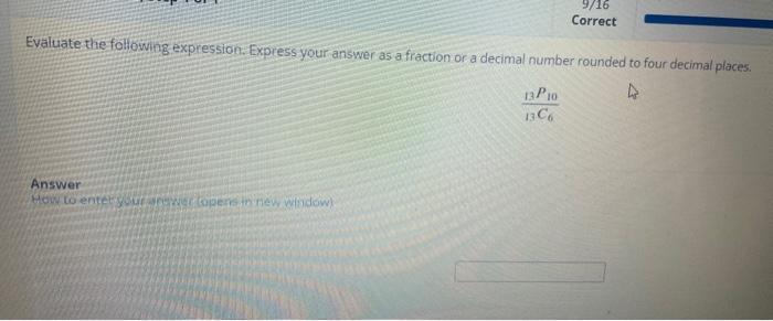Solved Evaluate the following expression. Express your | Chegg.com