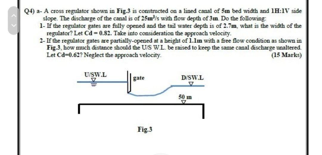 Solved Q4) a- A cross regulator shown in Fig.3 is | Chegg.com