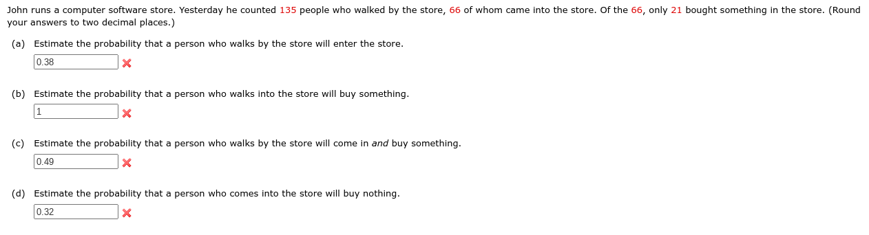 Solved John runs a computer software store. Yesterday he | Chegg.com