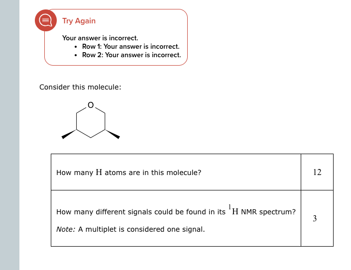 Try AgainYour answer is incorrect.- ﻿Row 1: Your | Chegg.com