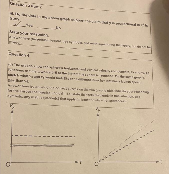 Solved iii. Do the data in the above graph support the claim | Chegg.com
