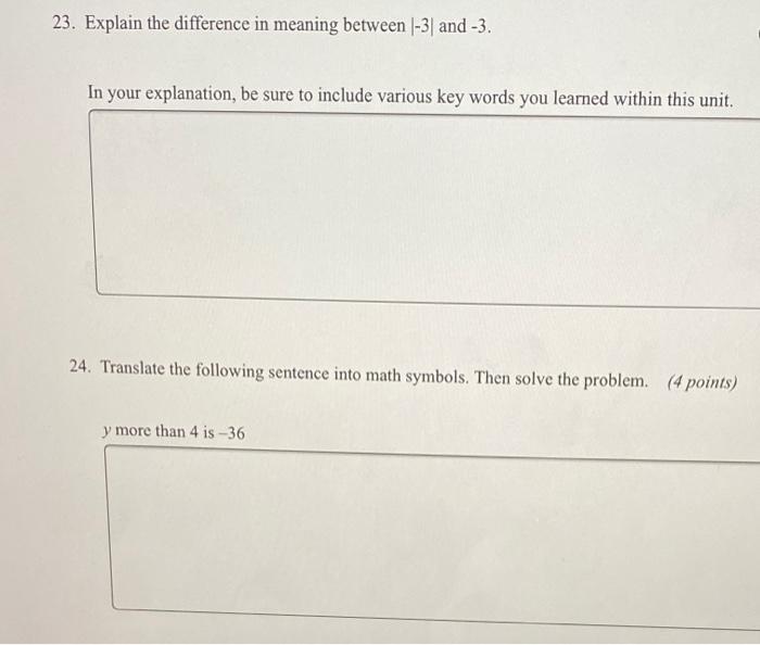 Solved 23. Explain the difference in meaning between 1-3 and | Chegg.com