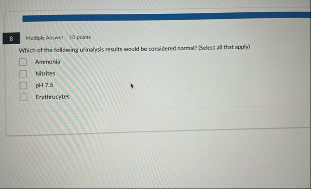 Solved 8Multiple Answer 10 ﻿pointsWhich of the following | Chegg.com