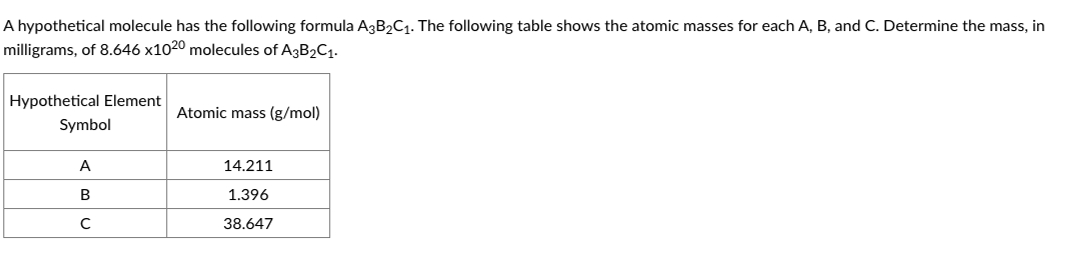 Solved A hypothetical molecule has the following formula | Chegg.com