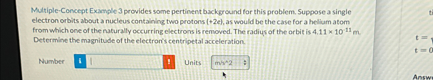 Solved Multiple-Concept Example 3 ﻿provides some pertinent | Chegg.com