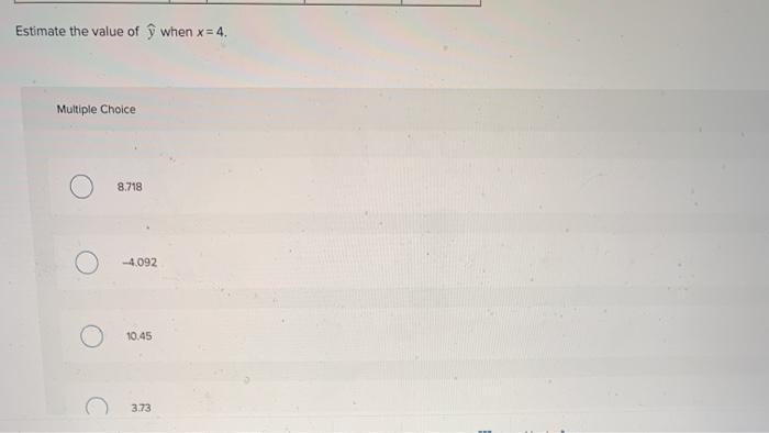 Solved Using the following information: Intercept | Chegg.com